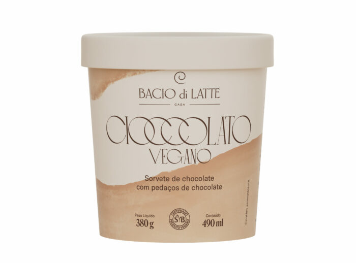Bacio di Latte lança gelato vegano Cioccolato Belga